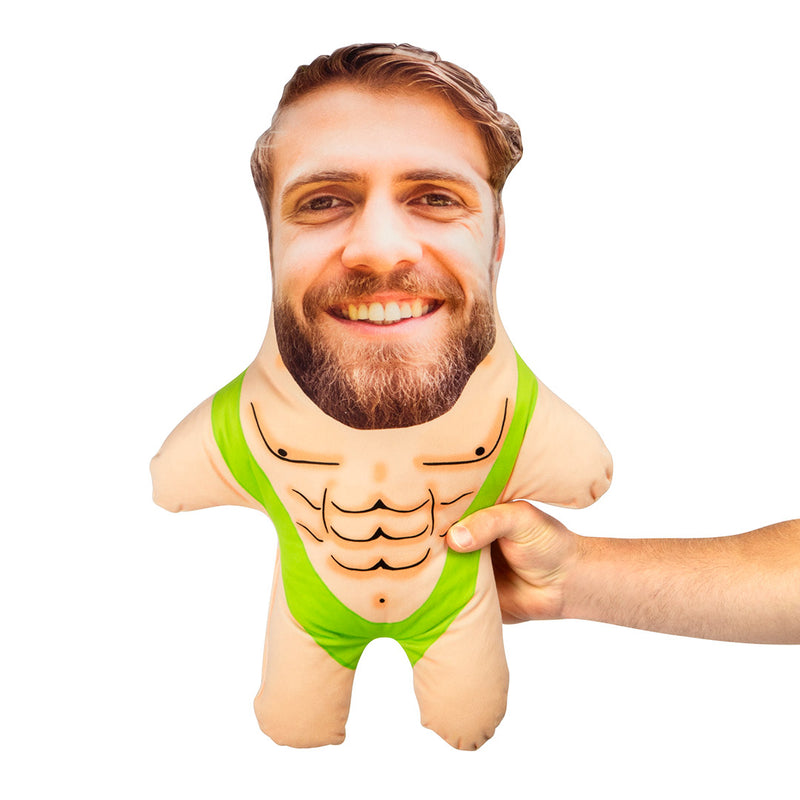 Mankini Face Pillow Mini Me Custom Face Pillow