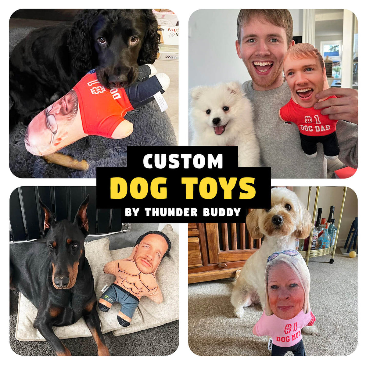 100% Not Vegan Dog Toy Mini Me | Personalised Dog Toy