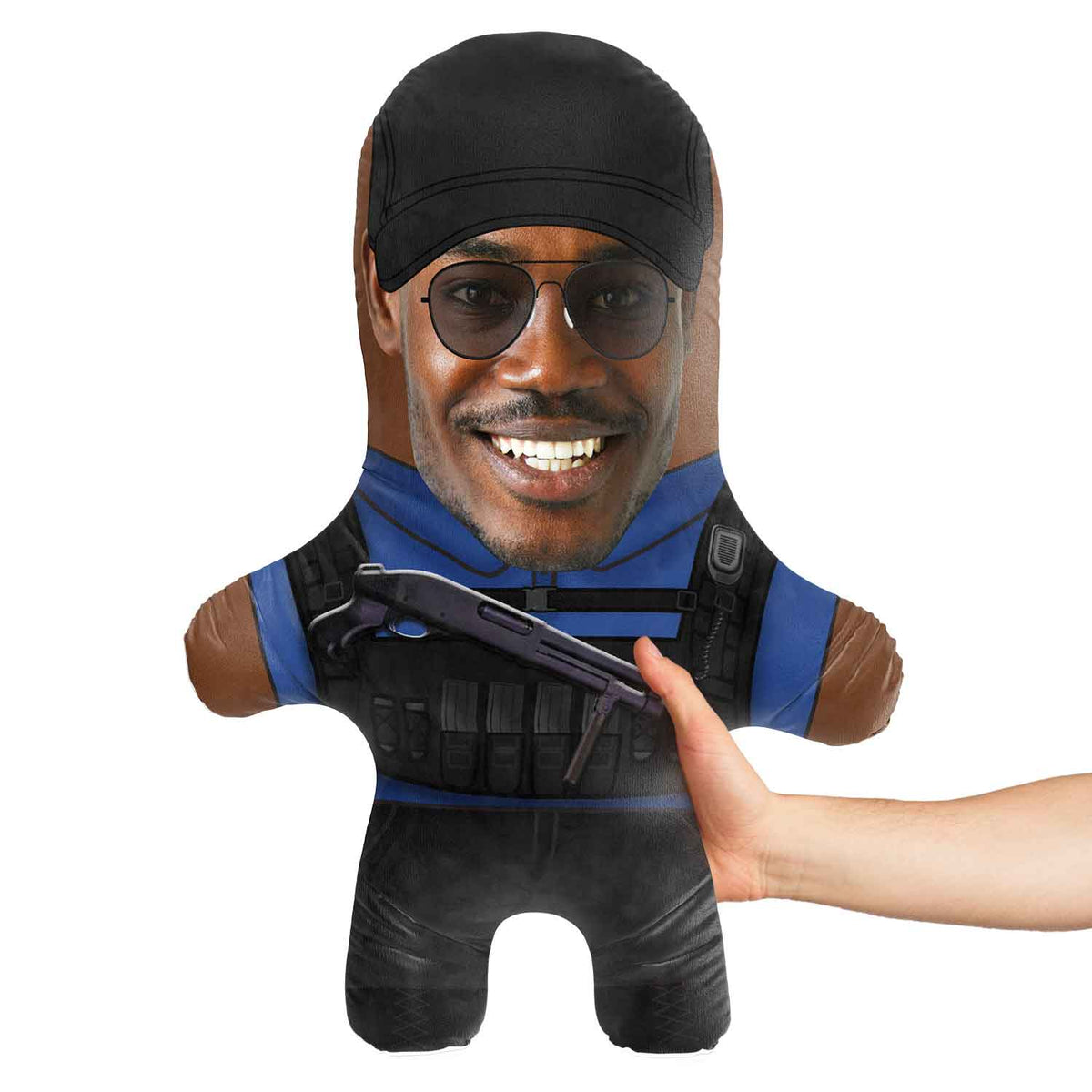 Tactical Police Face Pillow - Police Custom Picture Pillow