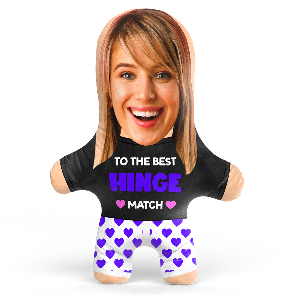 To The Best Hinge Match Face Pillow | Mini Me Custom Face Pillow