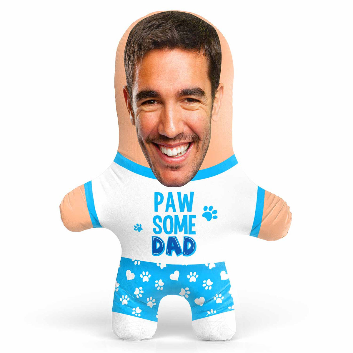 Pawsome Dad Face Pillow - Custom Photo Pillow